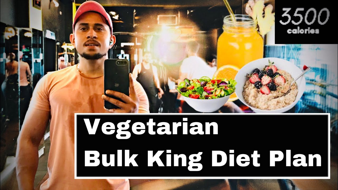 VEGETARIAN BULK KING DIET PLAN || 3500+ Calories Plan || FITRON ||ROBIN ...