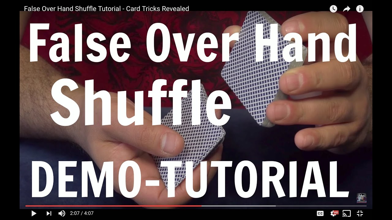 False Over Hand Shuffle Tutorial - Card Tricks Revealed - YouTube