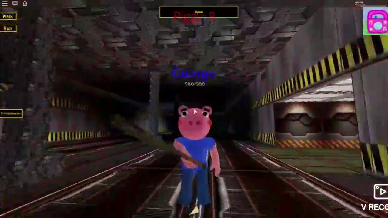 Survive the piggy George piggy jumpscare - YouTube