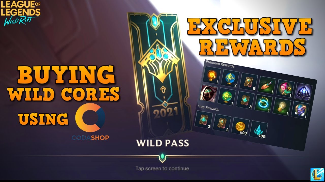 WILD CORES | How to buy wild cores using Codashop | Buying a Wild pass ...