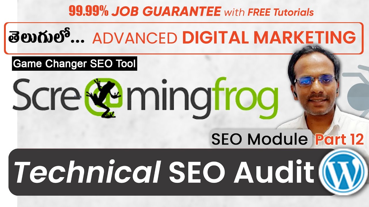 Lecture 73 Technical SEO | Digital Marketing Course in Telugu | Screaming Frog Tool P-12 ...