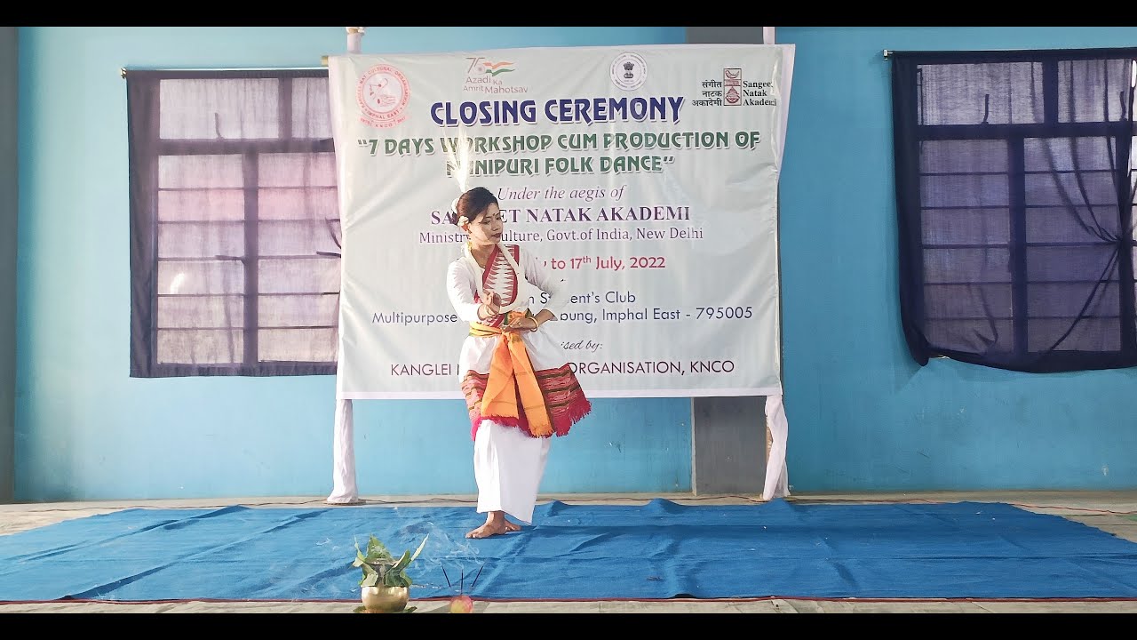 Maibi Laiching Jagoi (Manipuri Folk Dance) performed by Thokchom ...