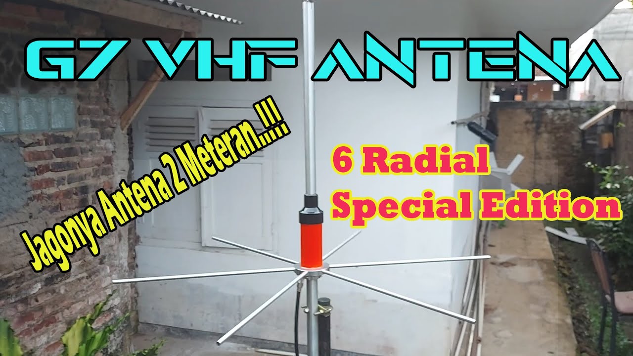 Antena G7 Vhf 6 Radial Super - YouTube