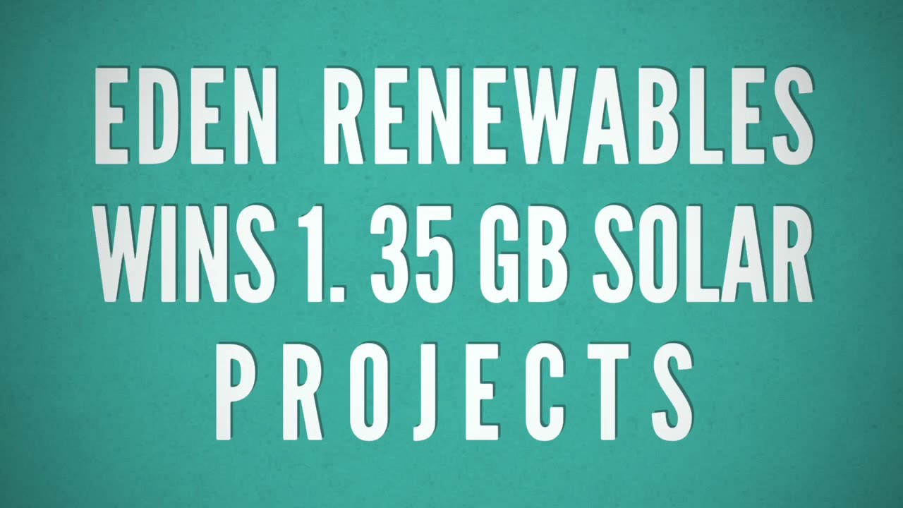 EDEN Renewables India wins 1. 35 GB solar projects in Rajasthan. - YouTube