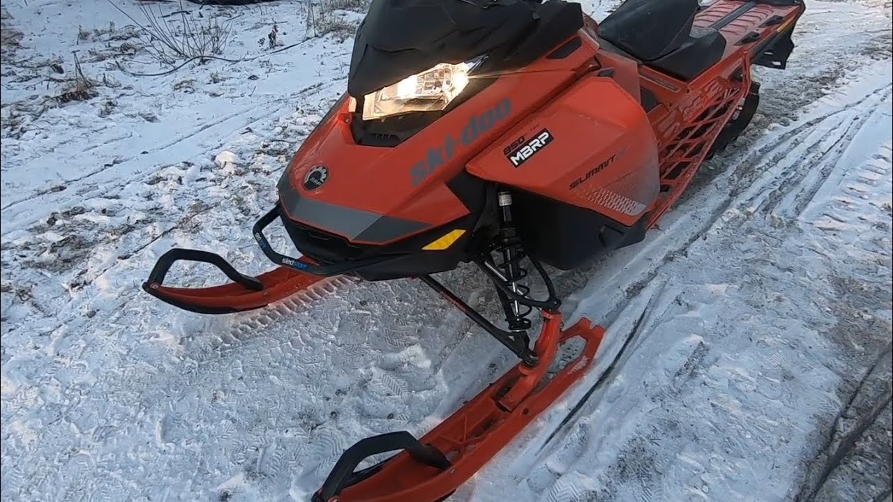 2019 Ski Doo Summit 850 Walk around and Start Up - YouTube