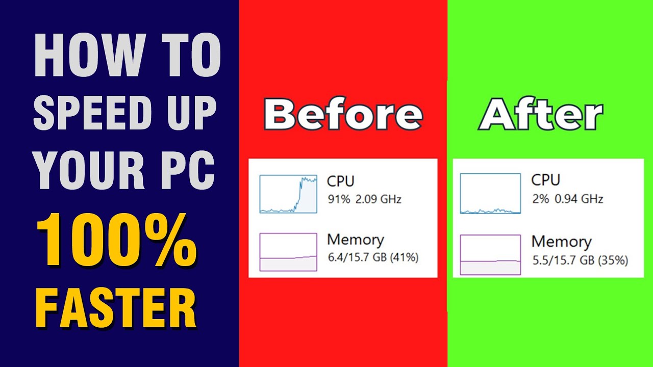 How to Speed Up Your Windows 10 Performance Increase Your PC Speed for ...