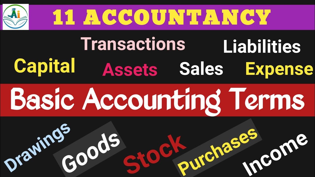 Class 11 Accountancy. Basic Accounting Terms. - YouTube