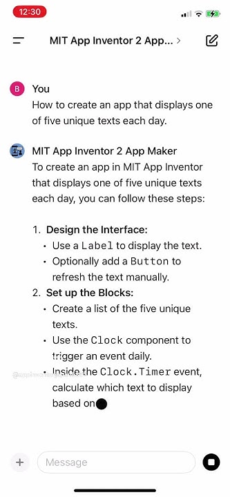 Create an App Inventor app with MIT App Inventor 2 App Maker GPT - YouTube