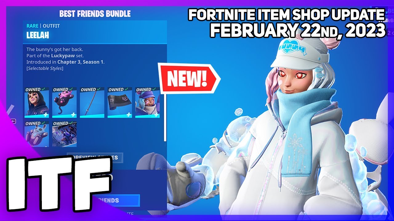Fortnite Item Shop *NEW* BEST FRIENDS EDIT STYLES! [February 22nd, 2023 ...