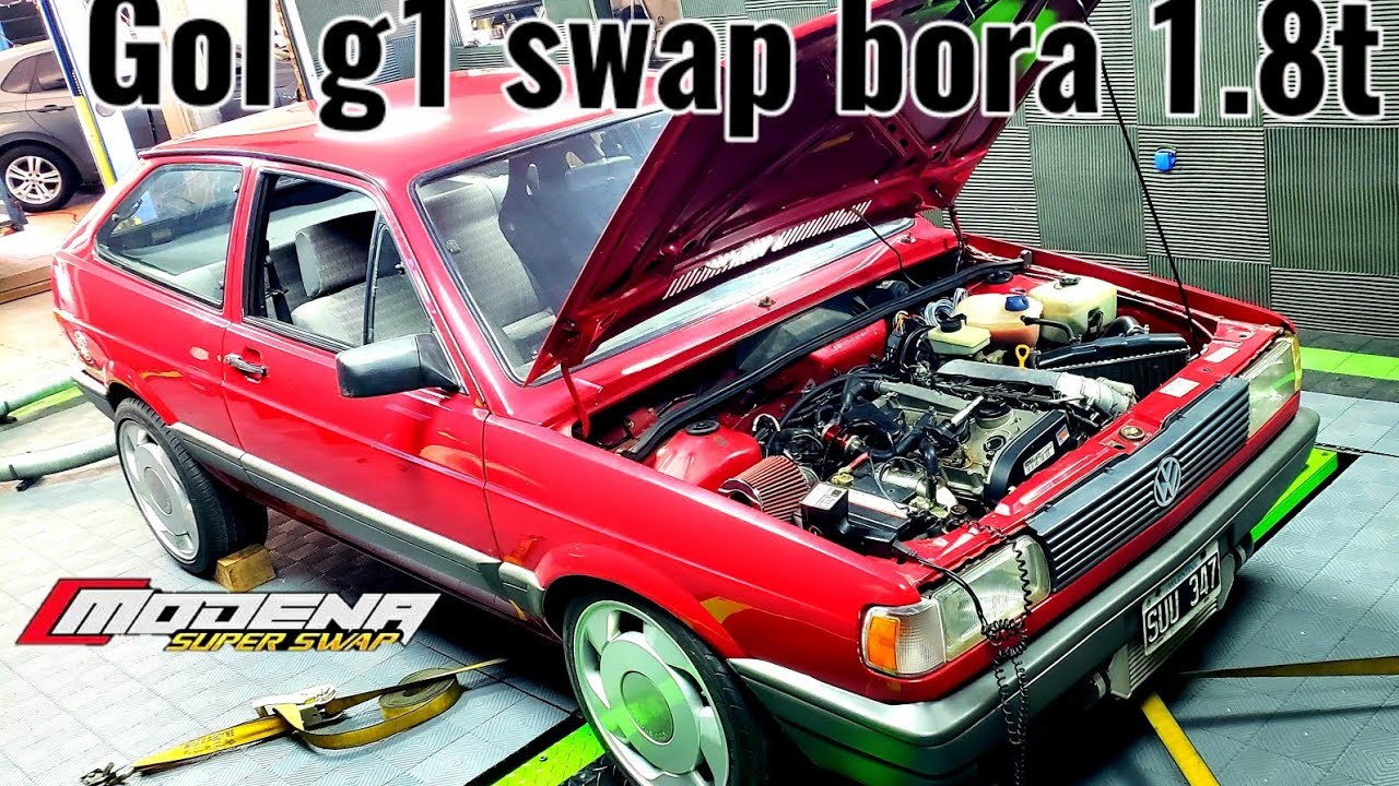 Gol g1 swap bora 1.8 T - YouTube