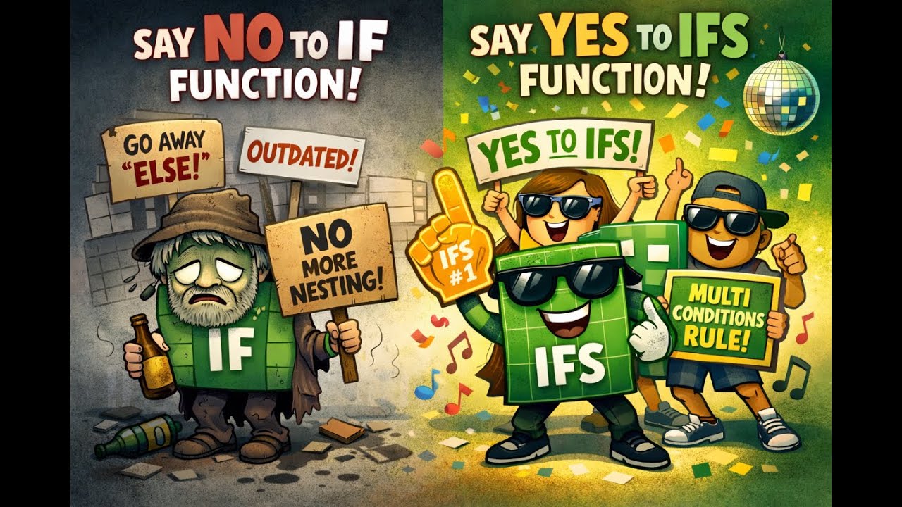 👉 Nested IF is Over! Master the IFS Function in Excel Today - YouTube