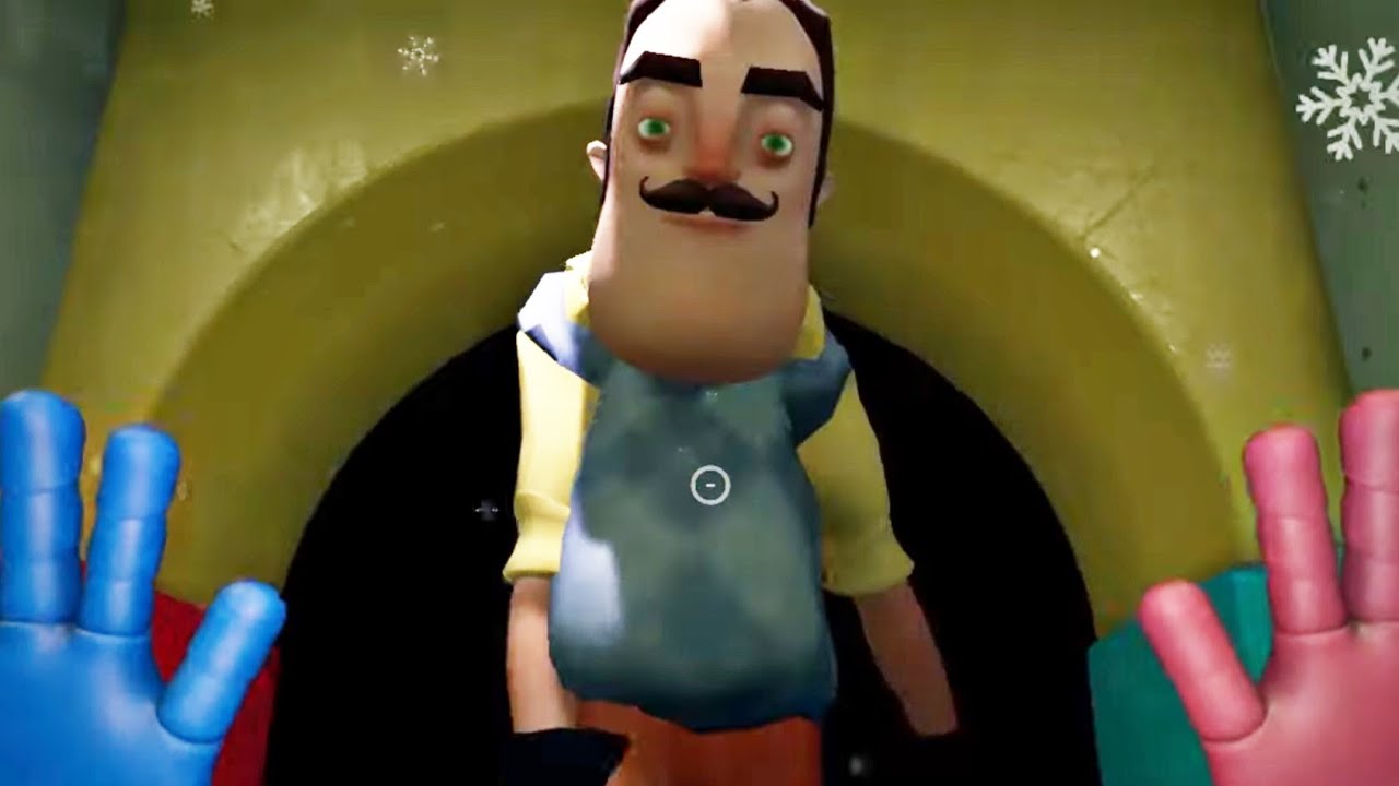 Hello Neighbour in Poppy Playtime vs FNF! Huggy Wuggy is Hello Neighbor ...