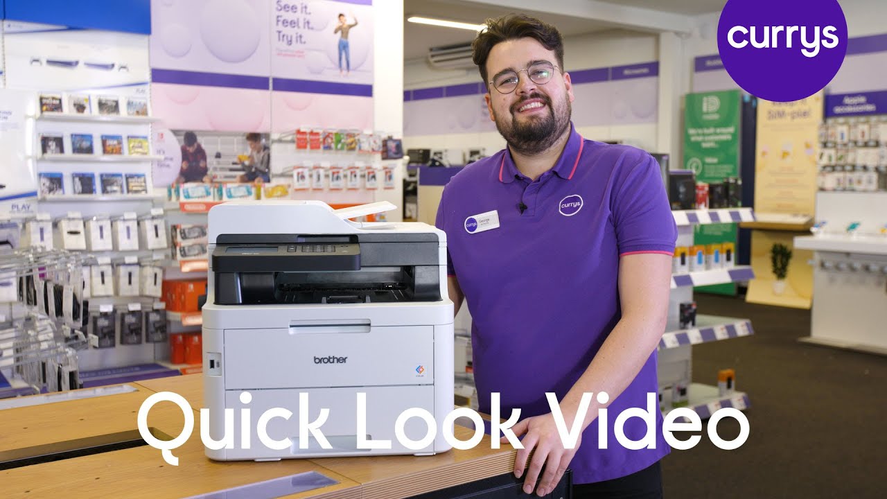 Brother MFCL3750CDW All-in-One Laser Printer with Fax - Quick Look ...