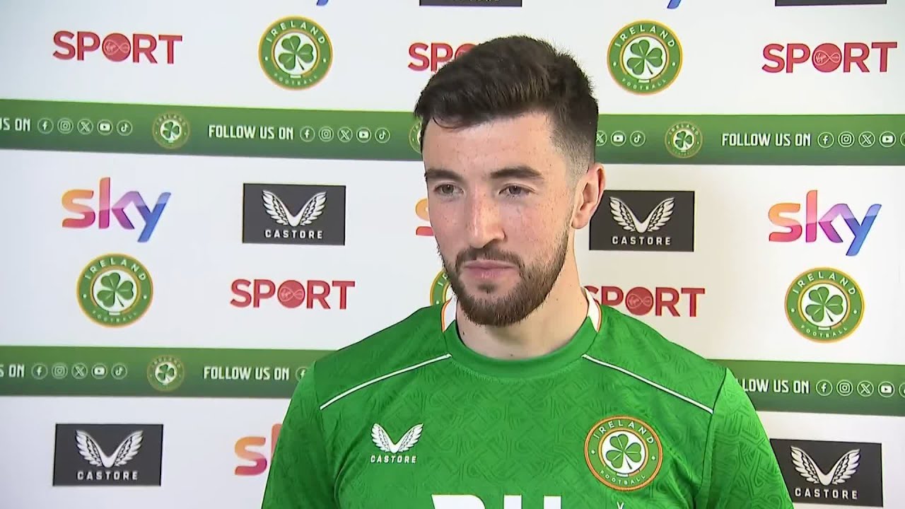 Finn Azaz after his first Irish start in win over Hungary - YouTube