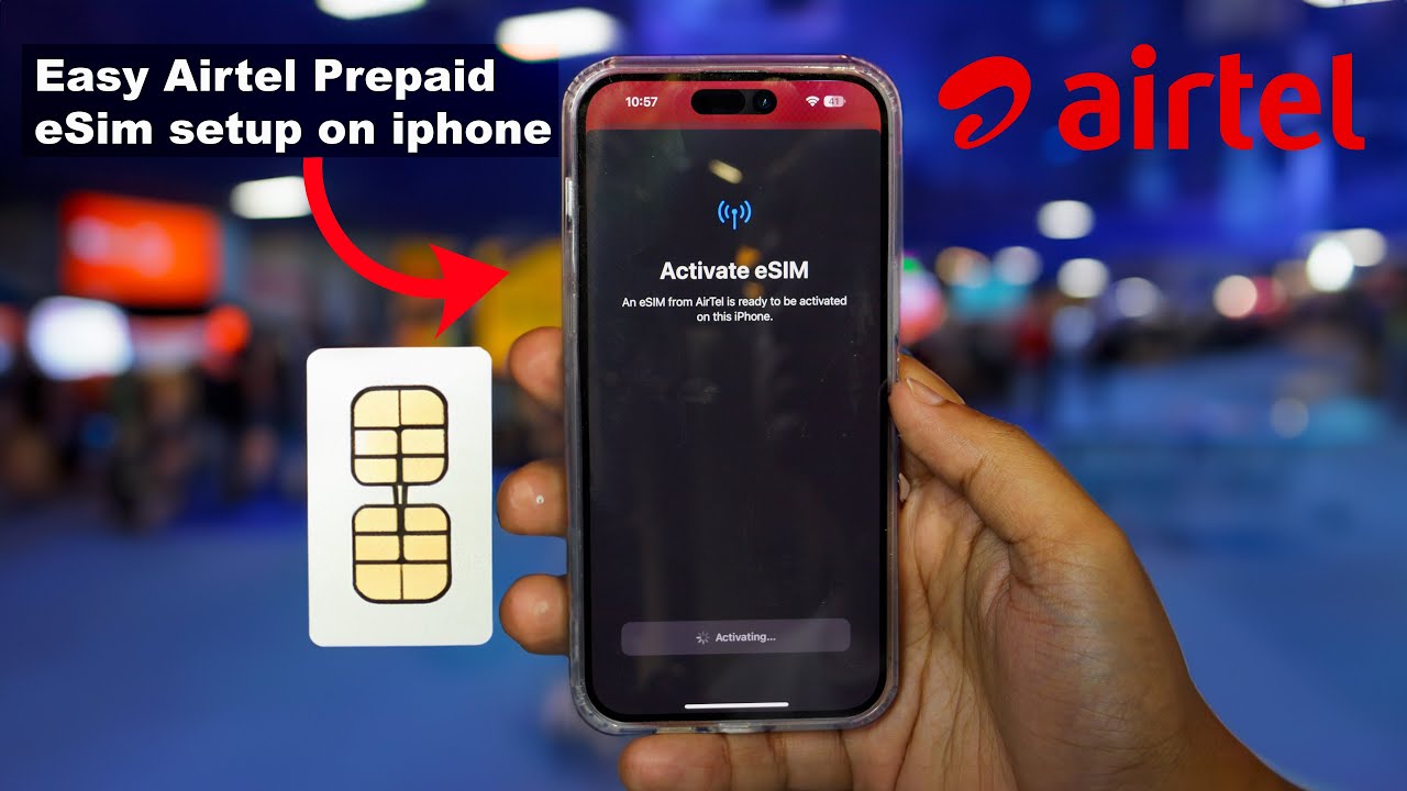 How To Setup eSIM on iPhone | Prepaid Airtel | Straight to the Point ...