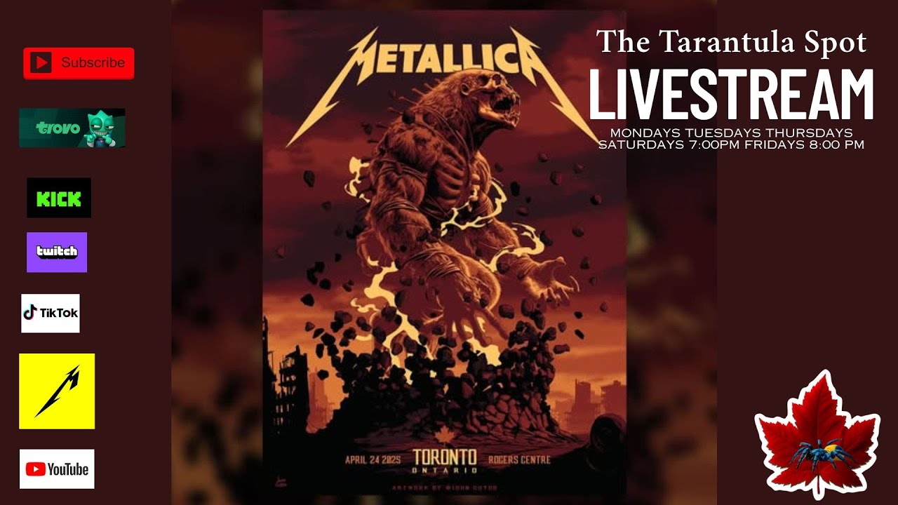 Metallica Toronto 2025 Setlist Night 2!!! Livestream! #guitarcovers # ...