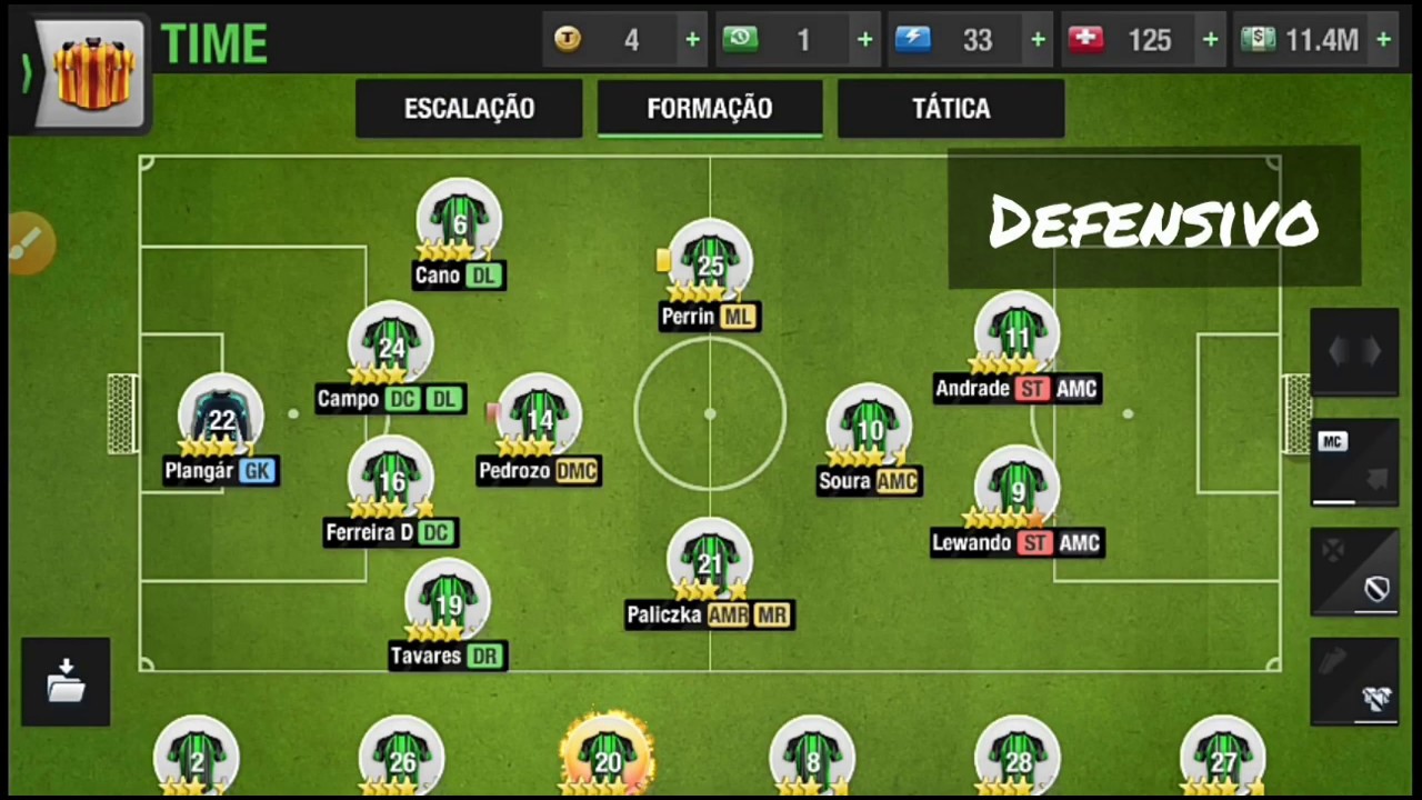 4 formações perfeita para você ficar invicto! - Top Eleven - YouTube