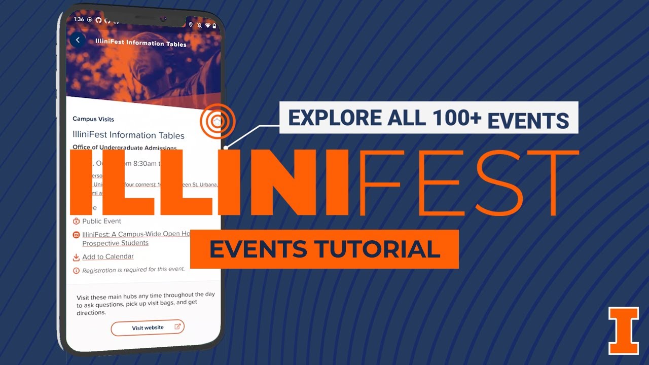 Illinois App: IlliniFest Events Tutorial - YouTube