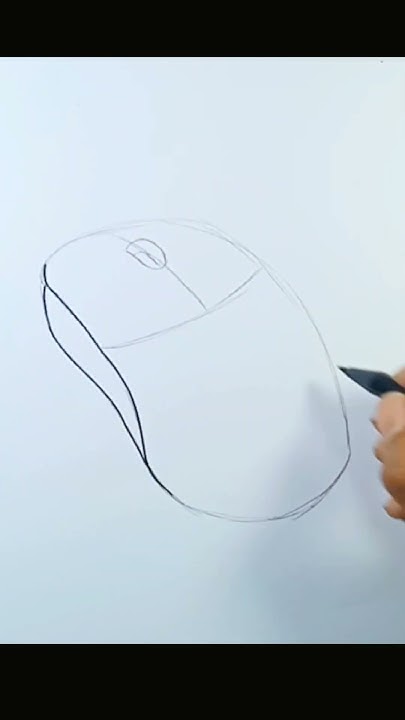 How to draw Computer Mouse #shorts - YouTube
