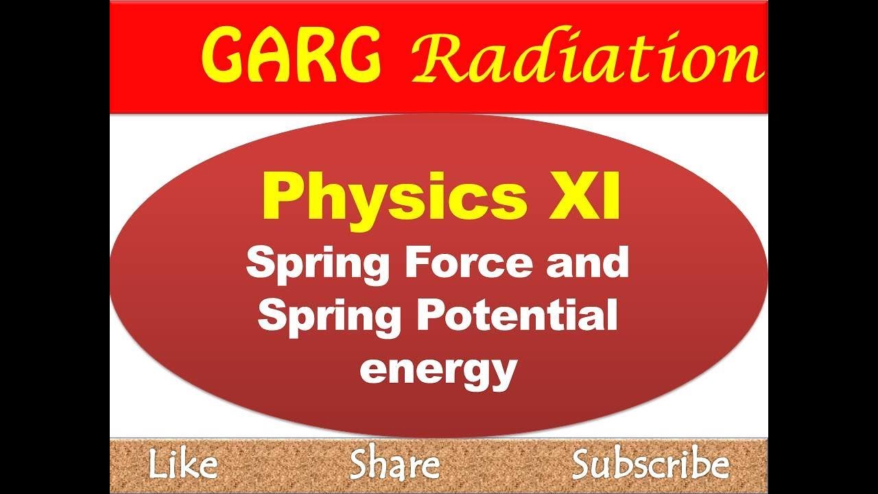 PHYSICS CLASS XI Spring force and potential energy - YouTube