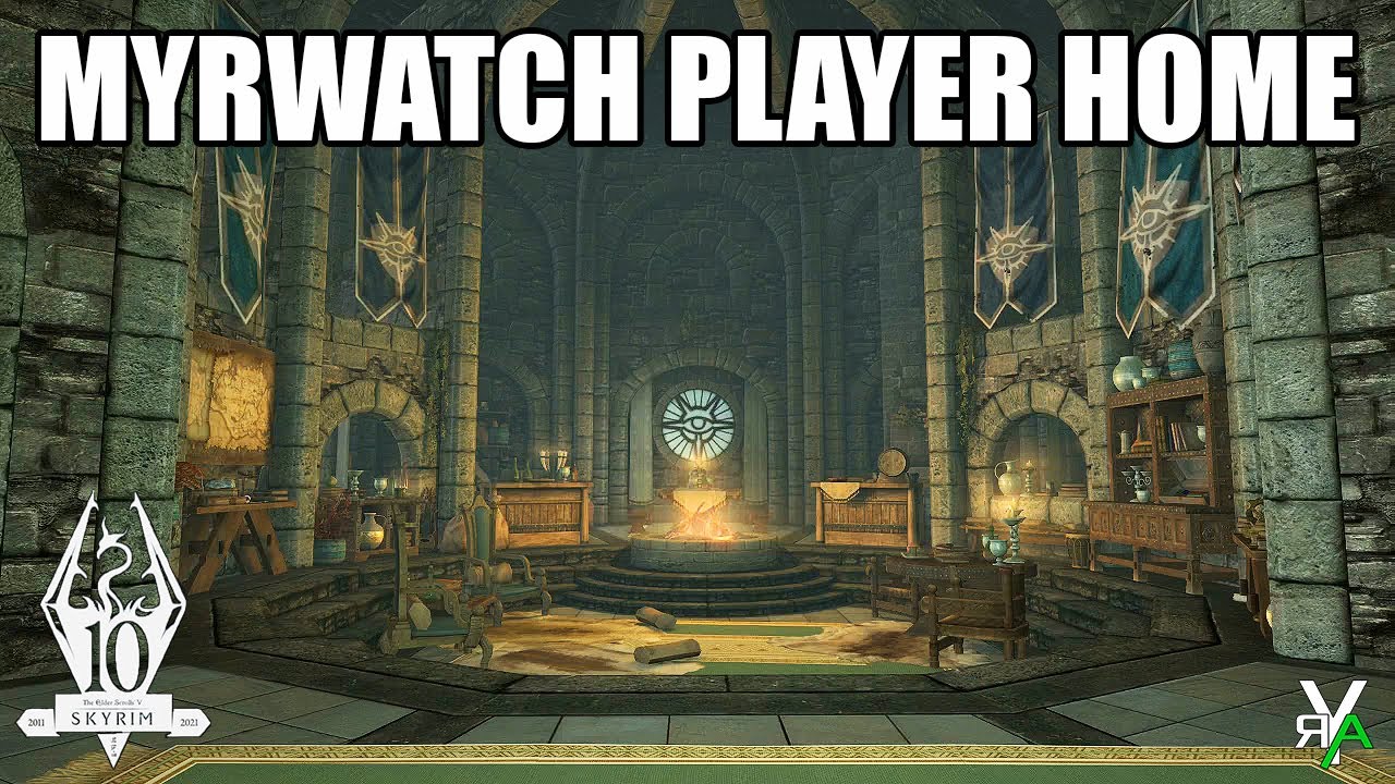 Xbox Skyrim AE: MYRWATCH CREATION CLUB Player Home Showcase - YouTube