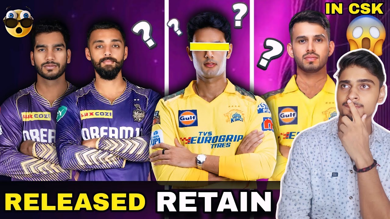 CSK Retained Dube, Pant and Jitesh Join in CSK, Dhoni Play One More ...