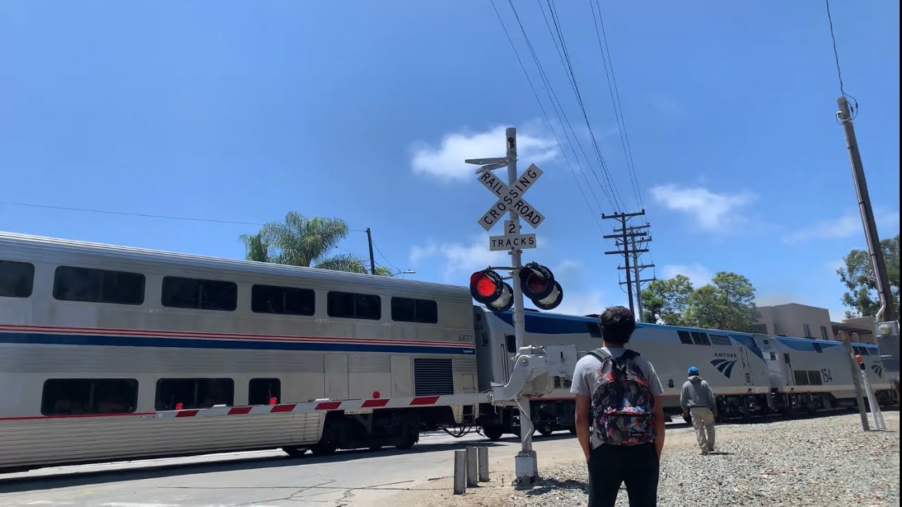 Amtrak 154 #14 Coast Starlight, W. Montecito St. Railroad Crossing ...
