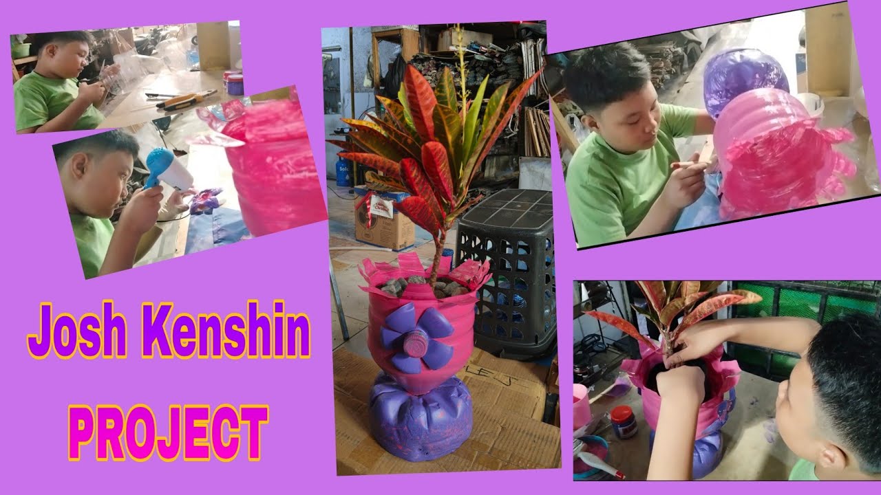 WILKINS BOTTLE to FLOWER POT JOSH KENSHIN's PROJECT #diy #flowerpot # ...