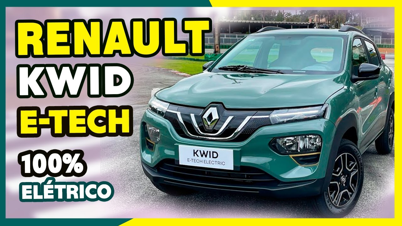 RENAULT KWID E-TECH - ELÉTRICO CARREGA EM QUALQUER TOMADA - YouTube