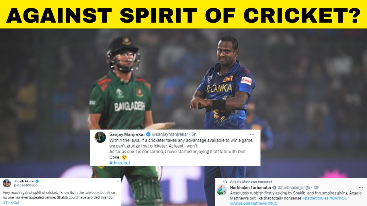 Angelo Mathews Timed out dismissal controversy - Cricket world sharply ...