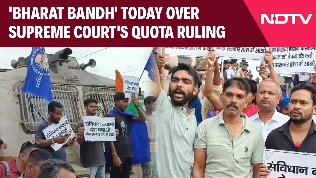 Bharat Bandh Today | 'Bharat Bandh' Today Over Supreme Court's Quota ...