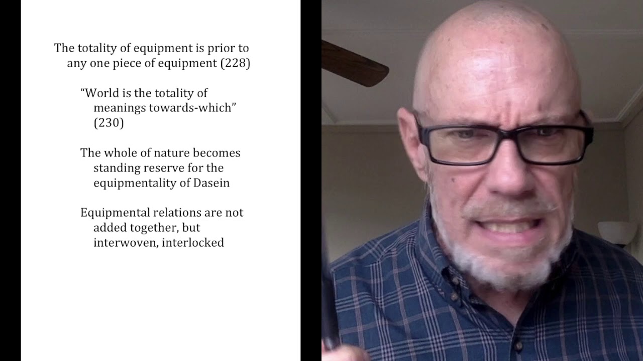 Heidegger Lecture 4 In the World & Equipment - YouTube