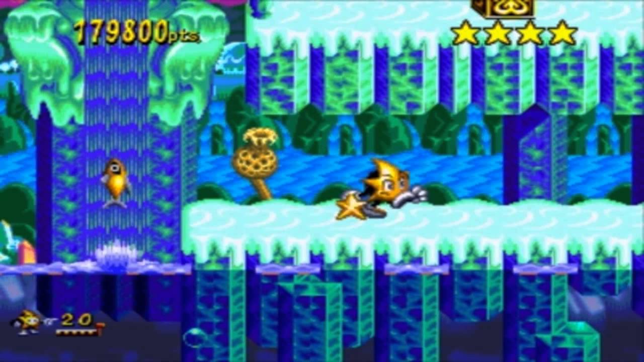 [Sega Genesis] - Ristar - Planet Freon - Round 5-2 - Splash Snow - YouTube