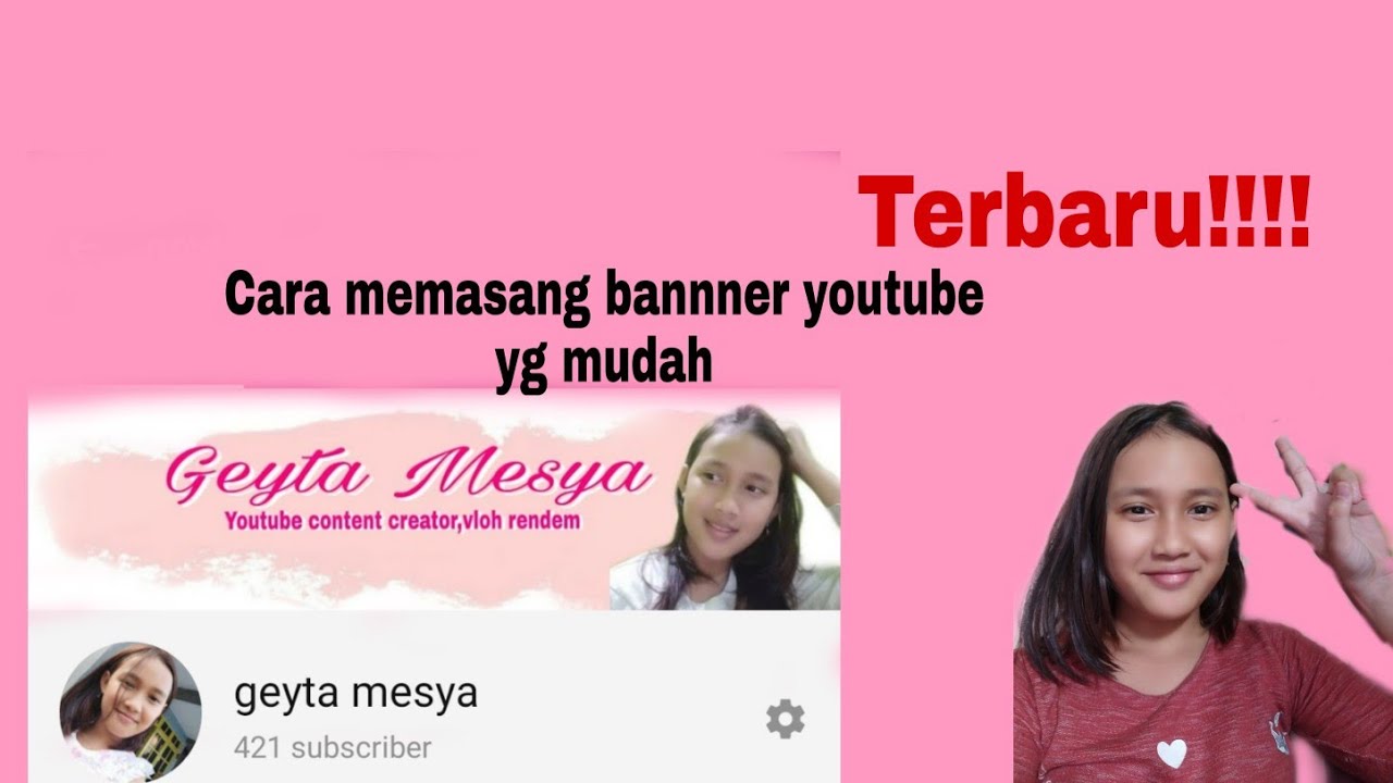 Tutotial cara memasang banner/sampul youtube terbaru!!! - YouTube