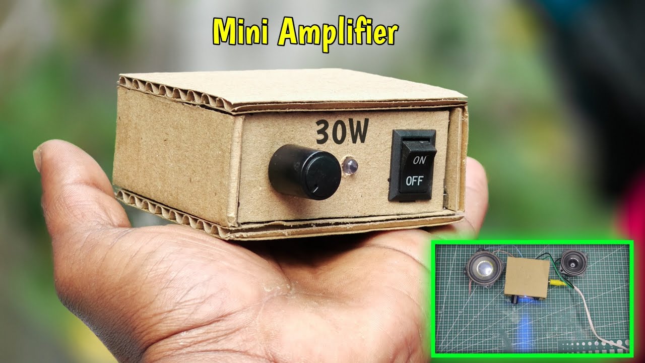 How to make mini amplifier at home - YouTube