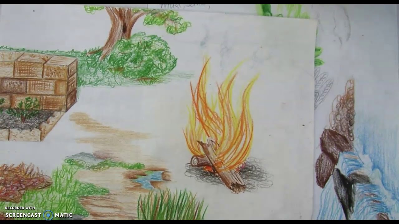 Texture Drawing Video 3: Invented textures and scale pattern - YouTube