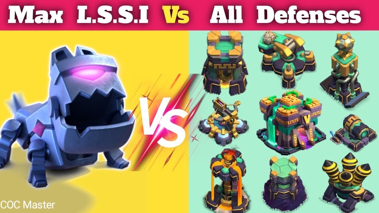 L.A.S.S.I vs. All Max Defense || Clash of Clans #clashofclans #coc # ...