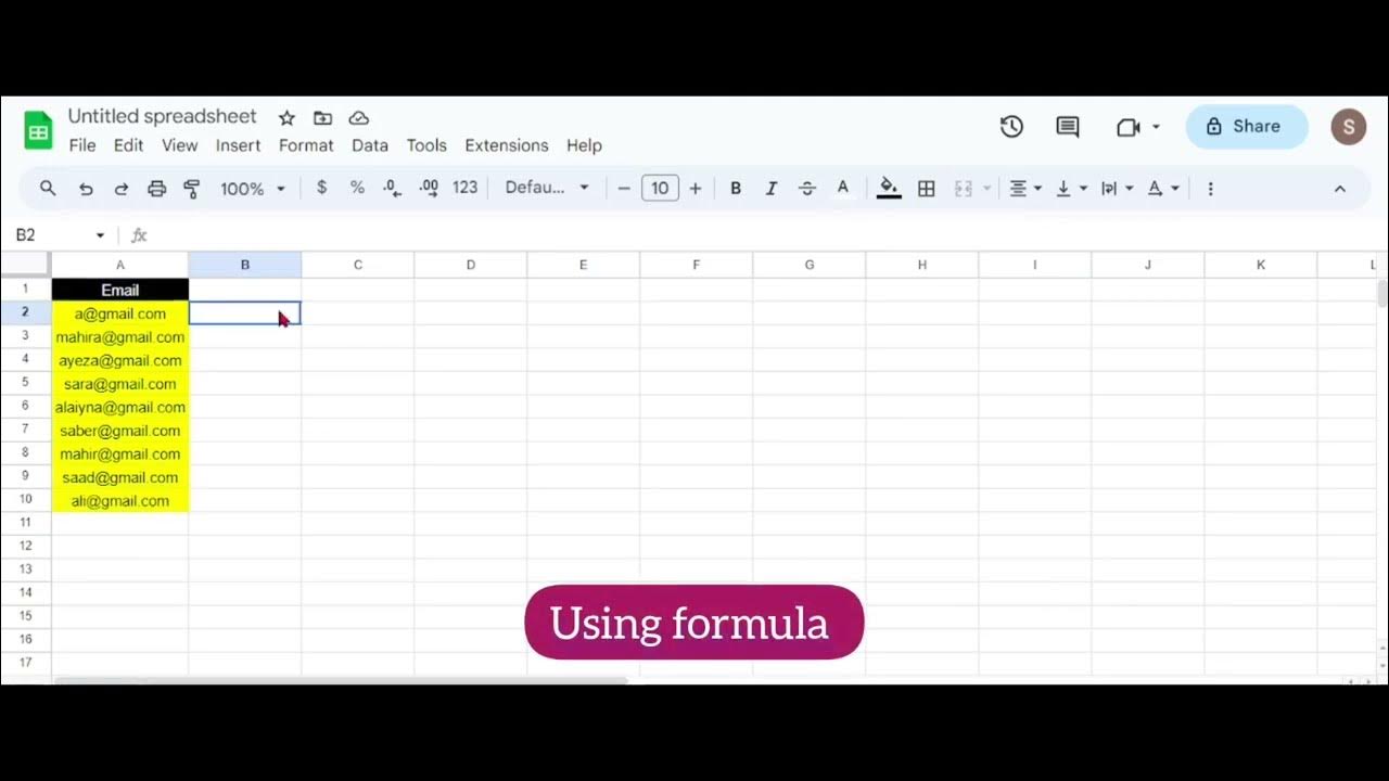 Combine Multiple Email Addresses into One Line using Excel - YouTube