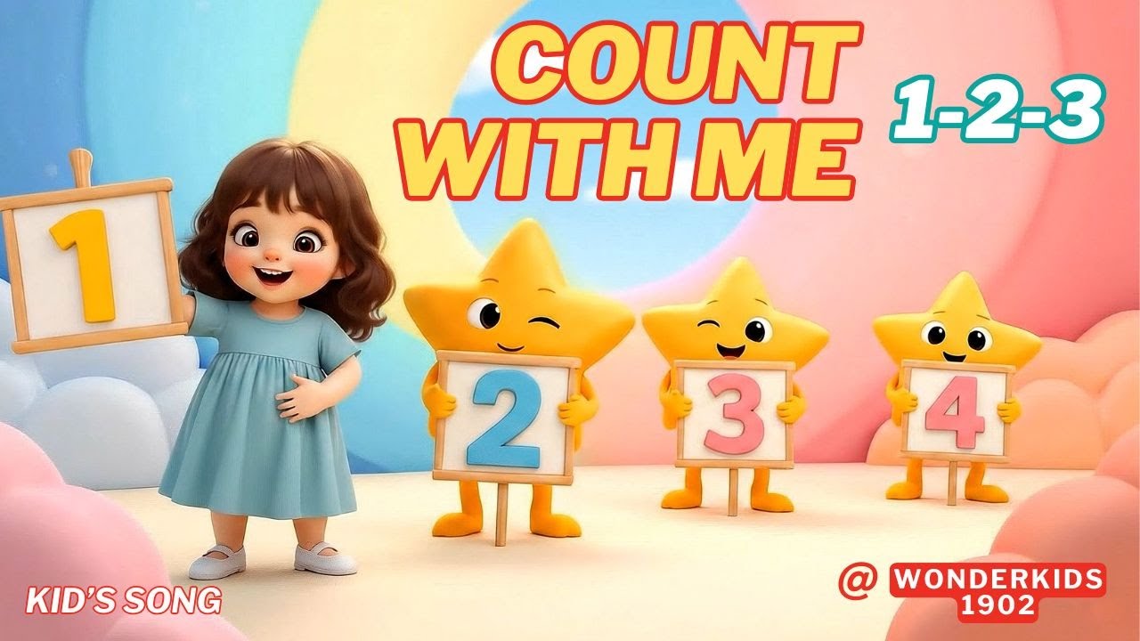 Count with me 1 2 3! 🎵 Fun learning song for kids | @WonderKids1902 # ...