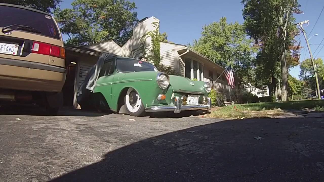Bagged Type 3 vw fastback quick cruise - YouTube