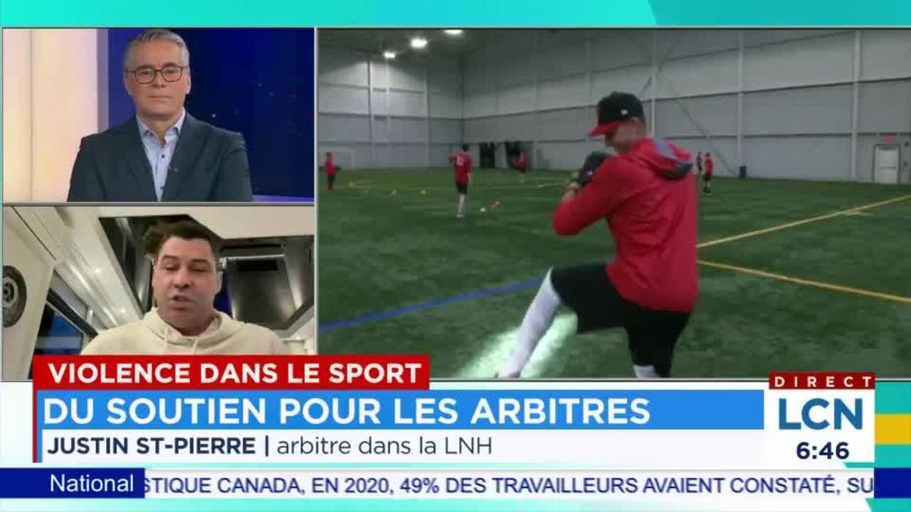 Du soutient pour les arbitres: entrevue avec Justin St-Pierre - YouTube