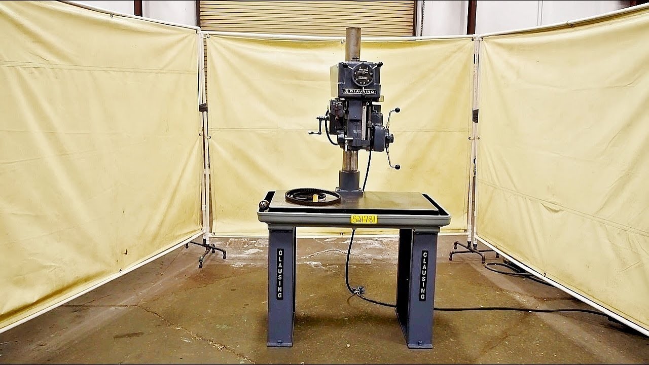 Clausing 20” Drill Press Model 2286 - YouTube