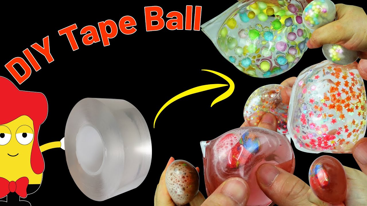 How to make tape water ball compilation - silicone tape bubbles ...