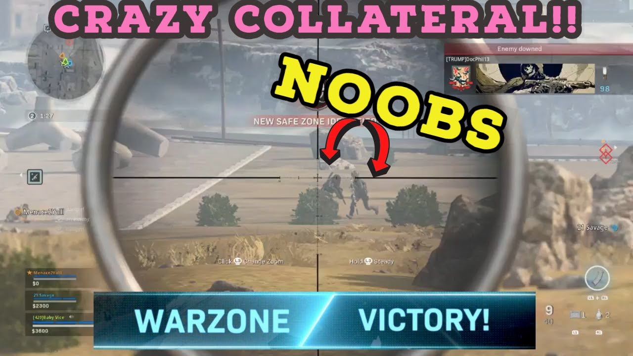 INSANE COLLATERAL SNIPE !!! | Epic/Funny Moments & Best Highlights Ep.20 (WARZONE) - YouTube