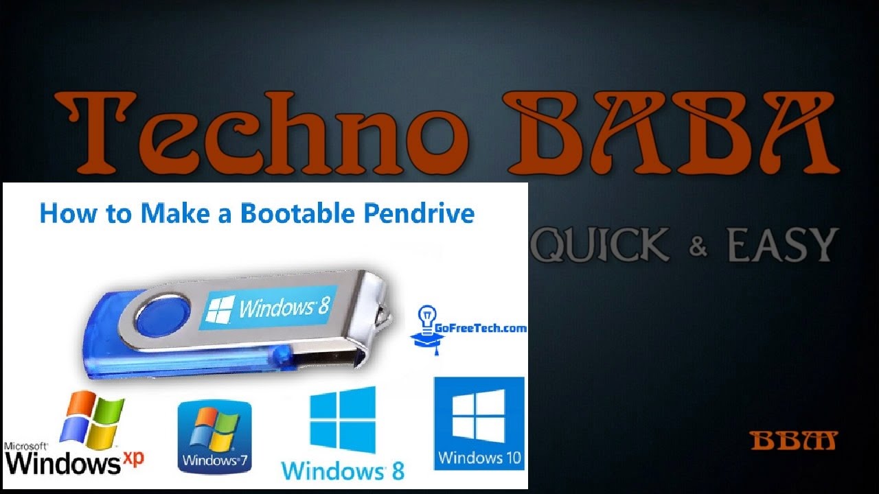 OS from pendrive | How to make pendrive BOOTABLE | its benefits.-Tech ...