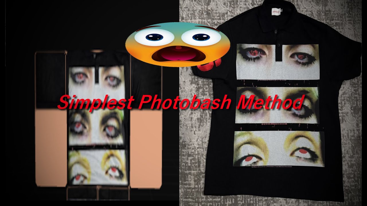How To Photobash Shirts On Roblox (EASIEST METHOD) - YouTube