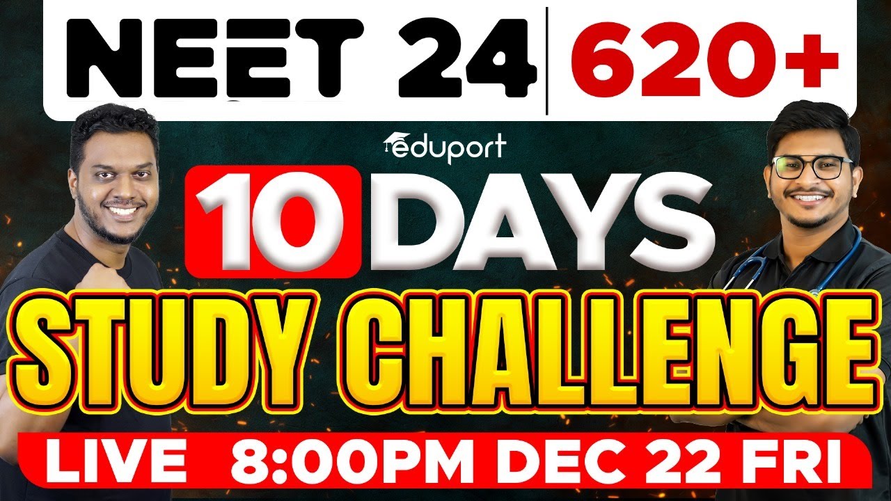 NEET 2024 - 10 Days Study Plan | Eduport NEET - YouTube