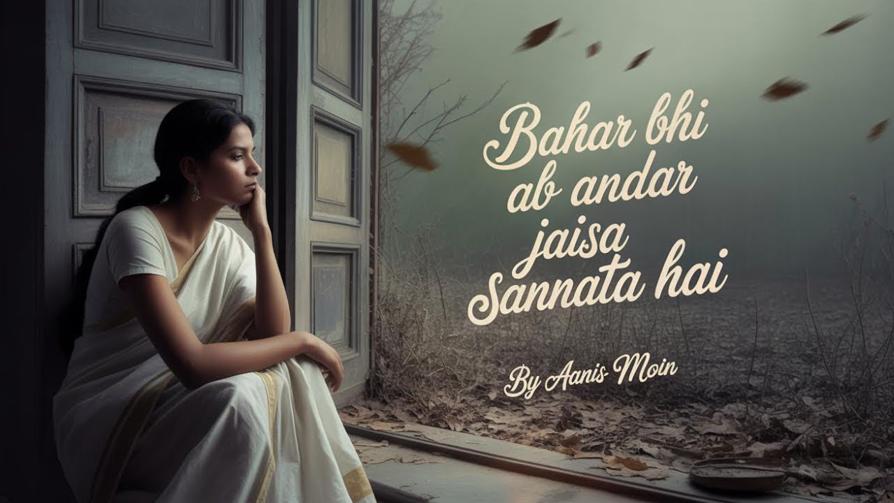 Bahar bhi ab andar jaisa sannaTa hai by AANIS MOIN #shayari #newgazal # ...