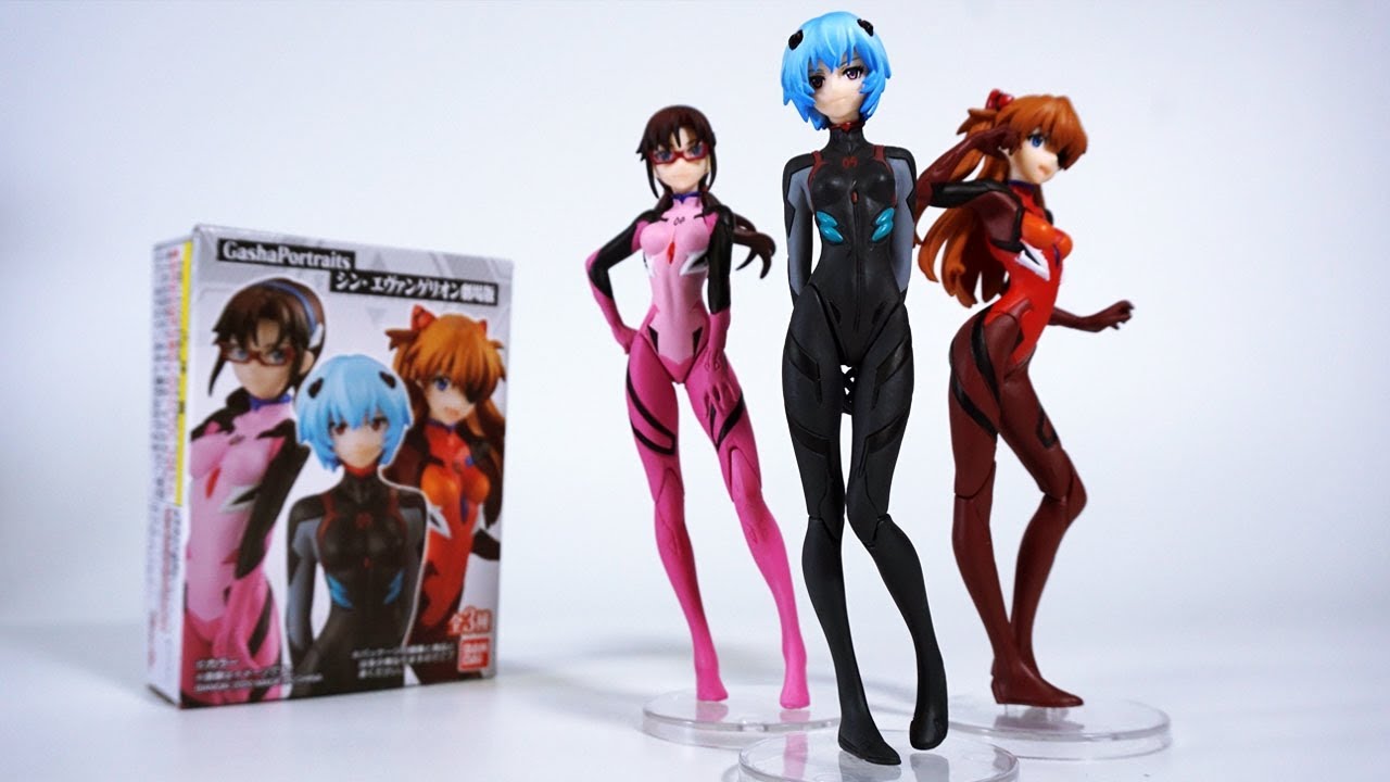 Gasha Portraits EVANGELION:3.0 +1.0 Thrice Upon A Time Figures Unboxing ...