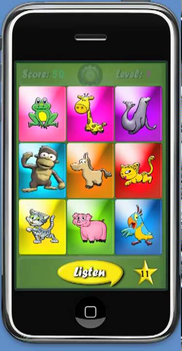 Simon Animals for iPhone/iPad - YouTube